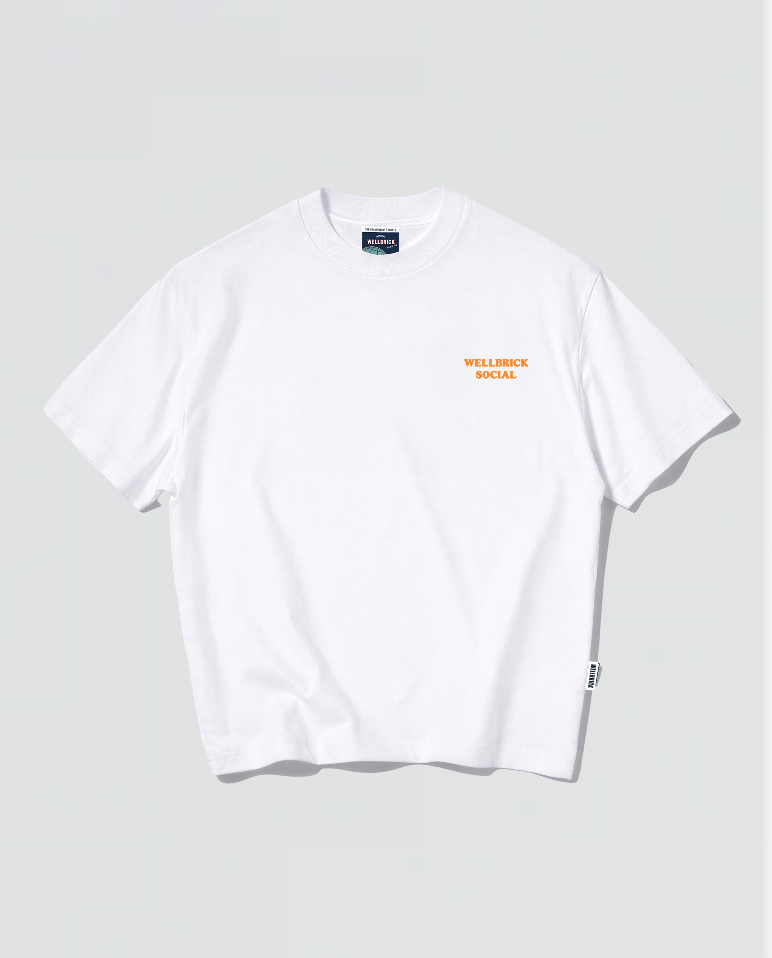 The Social Tee - Sunset Orange – WELLBRICK